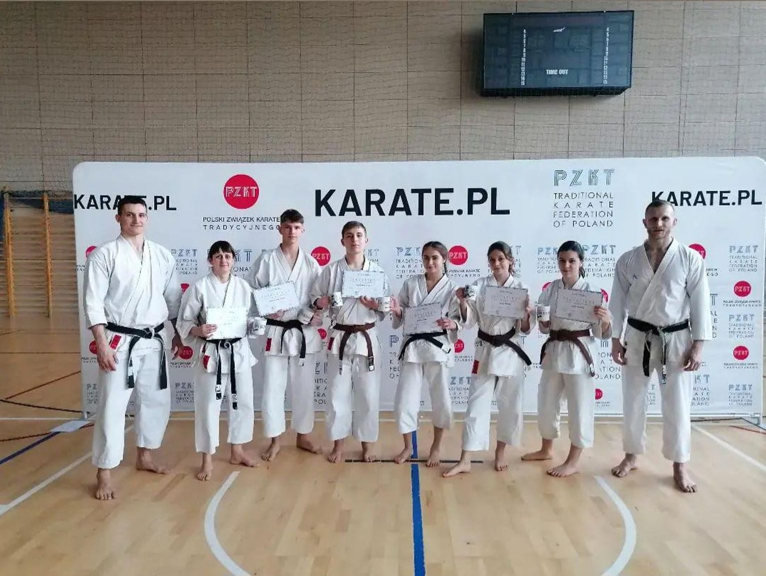 Ćwiczyli pod okiem trenera kadry Polski