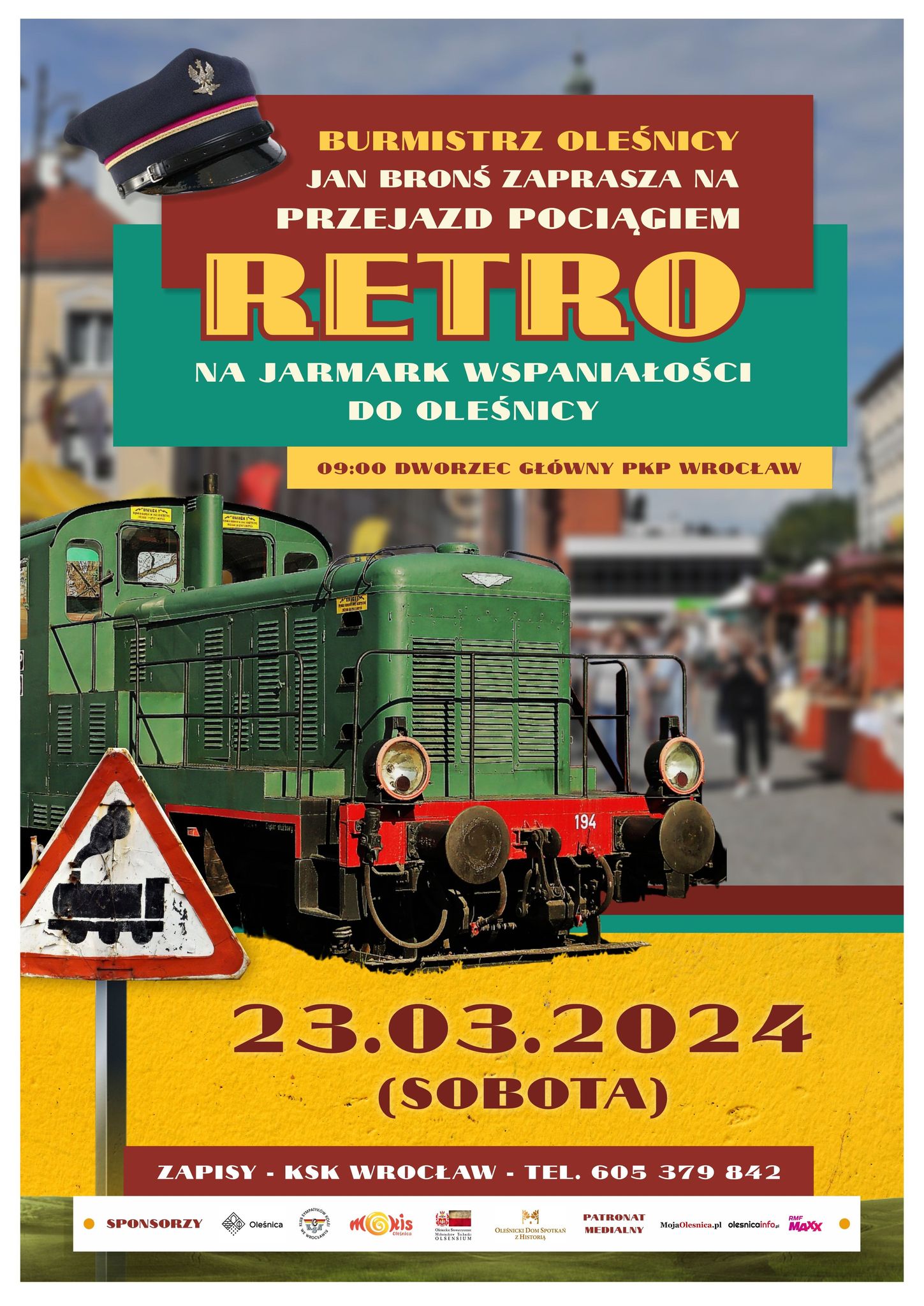 RETRO POCIĄG w klimacie lat 70-tych